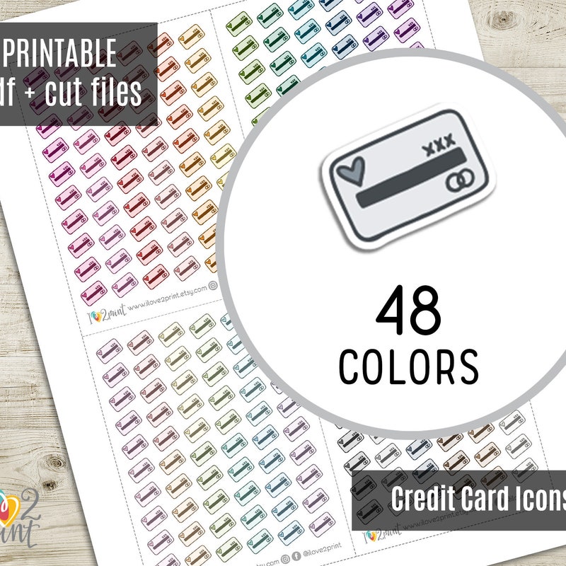 Card Stickers - Etsy