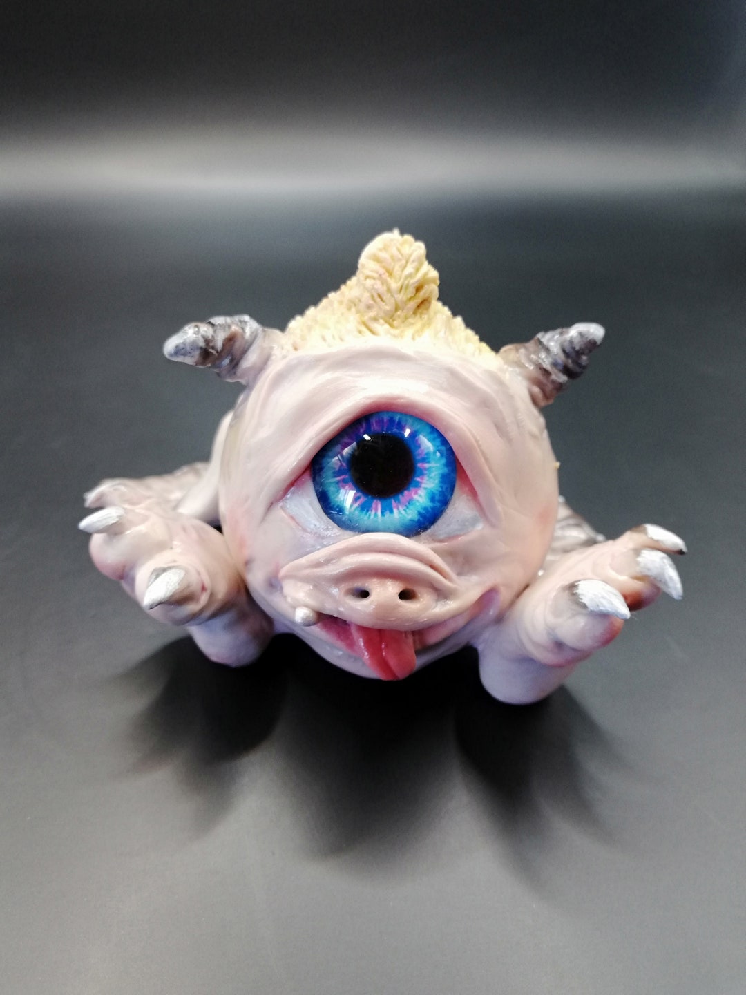 Cyclops Dragon Baby Made From Cosclay Polymer Clay Ooak - Etsy