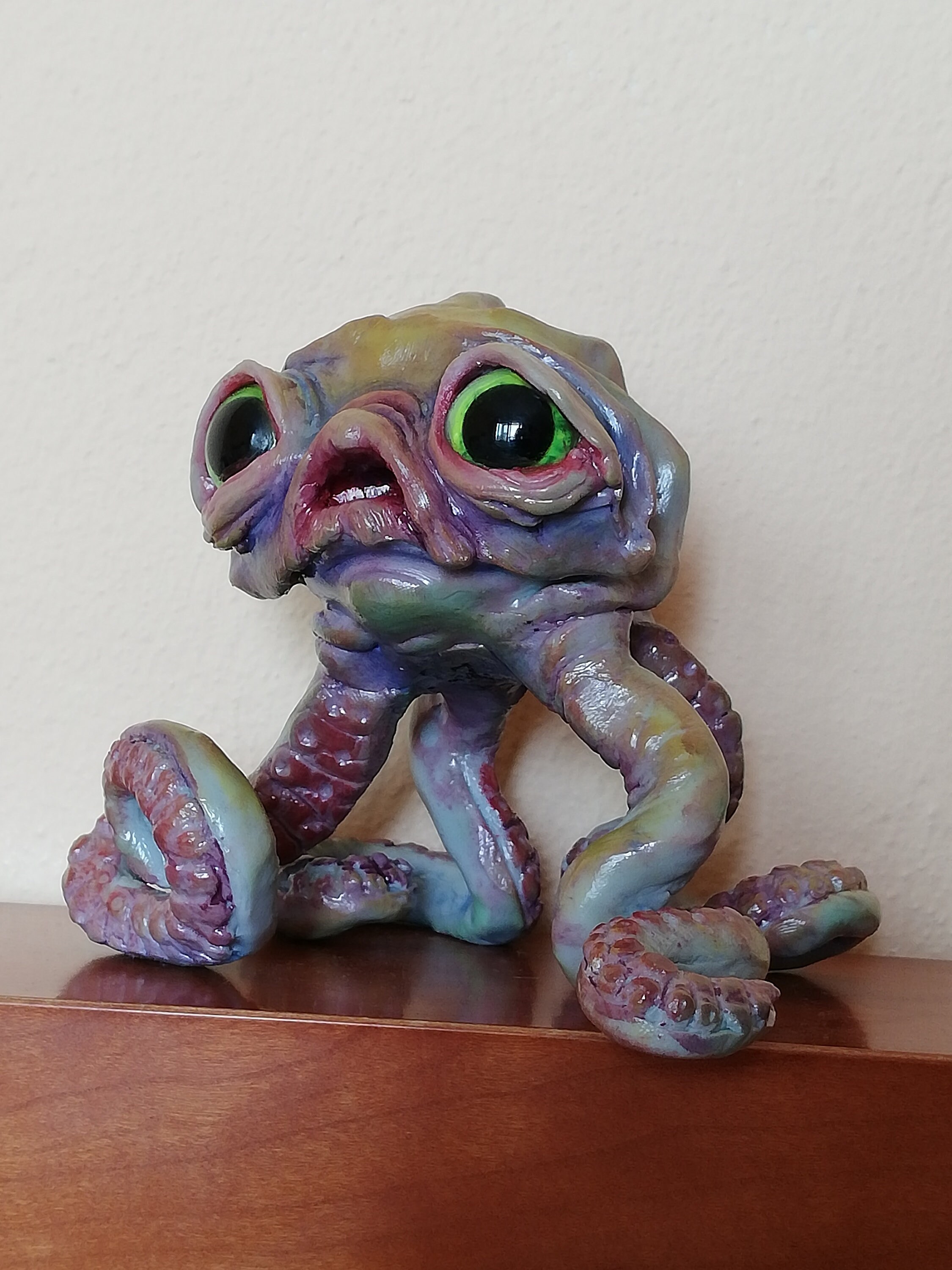 Octopus Mutant Made of Cosclay polymer Clay Ooak Handmade - Etsy