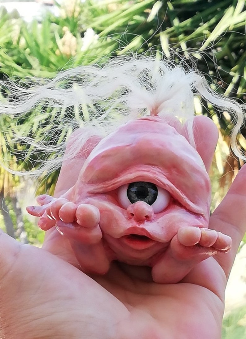 Cyclops Baby Made of Polymer Clay, Ooak Handmade - Etsy