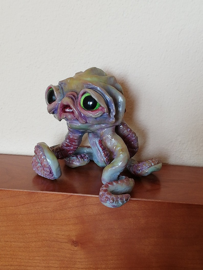 Octopus Mutant Made of Cosclay polymer Clay Ooak Handmade - Etsy
