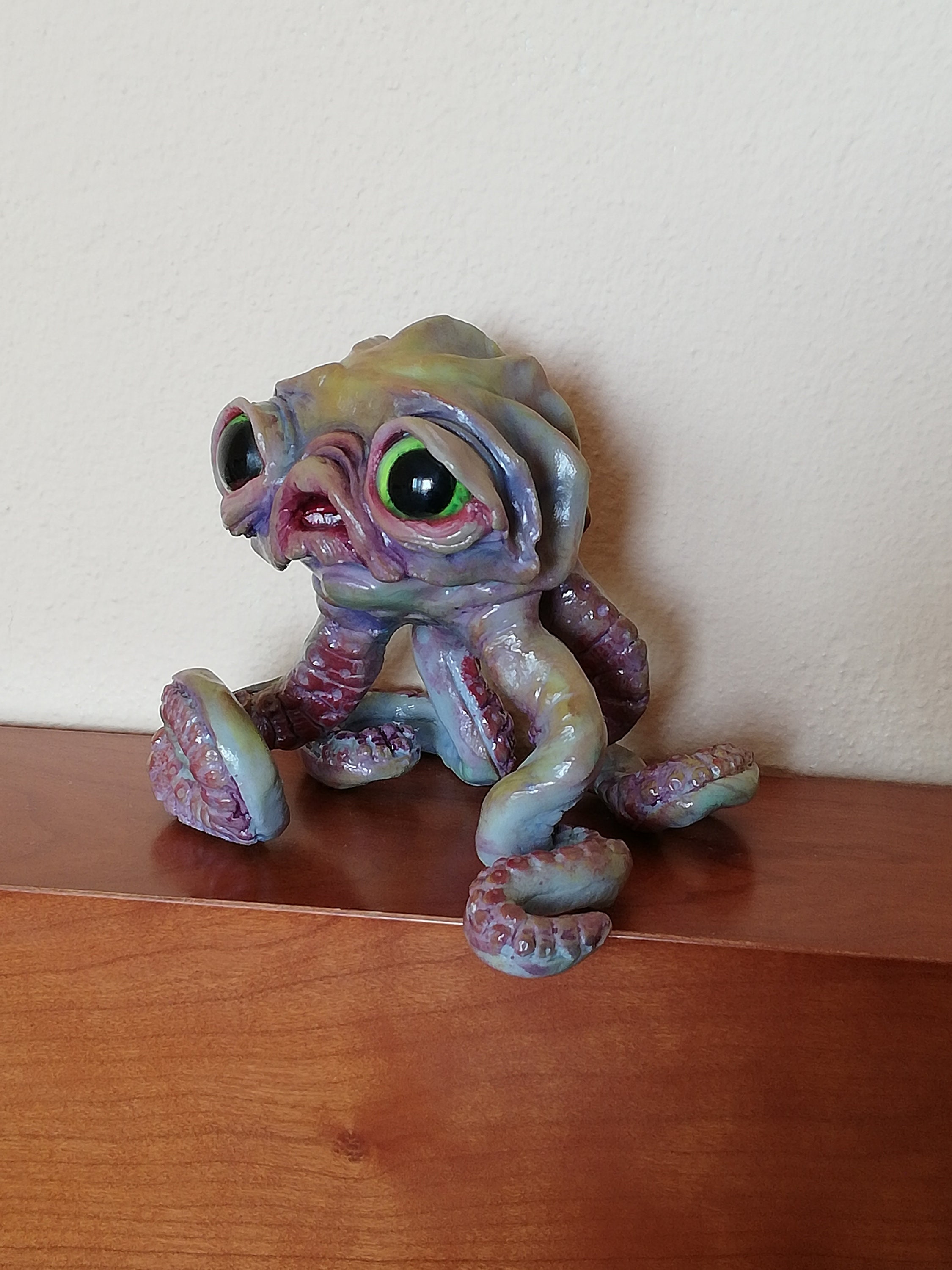 Octopus Mutant Made of Cosclay polymer Clay Ooak Handmade - Etsy