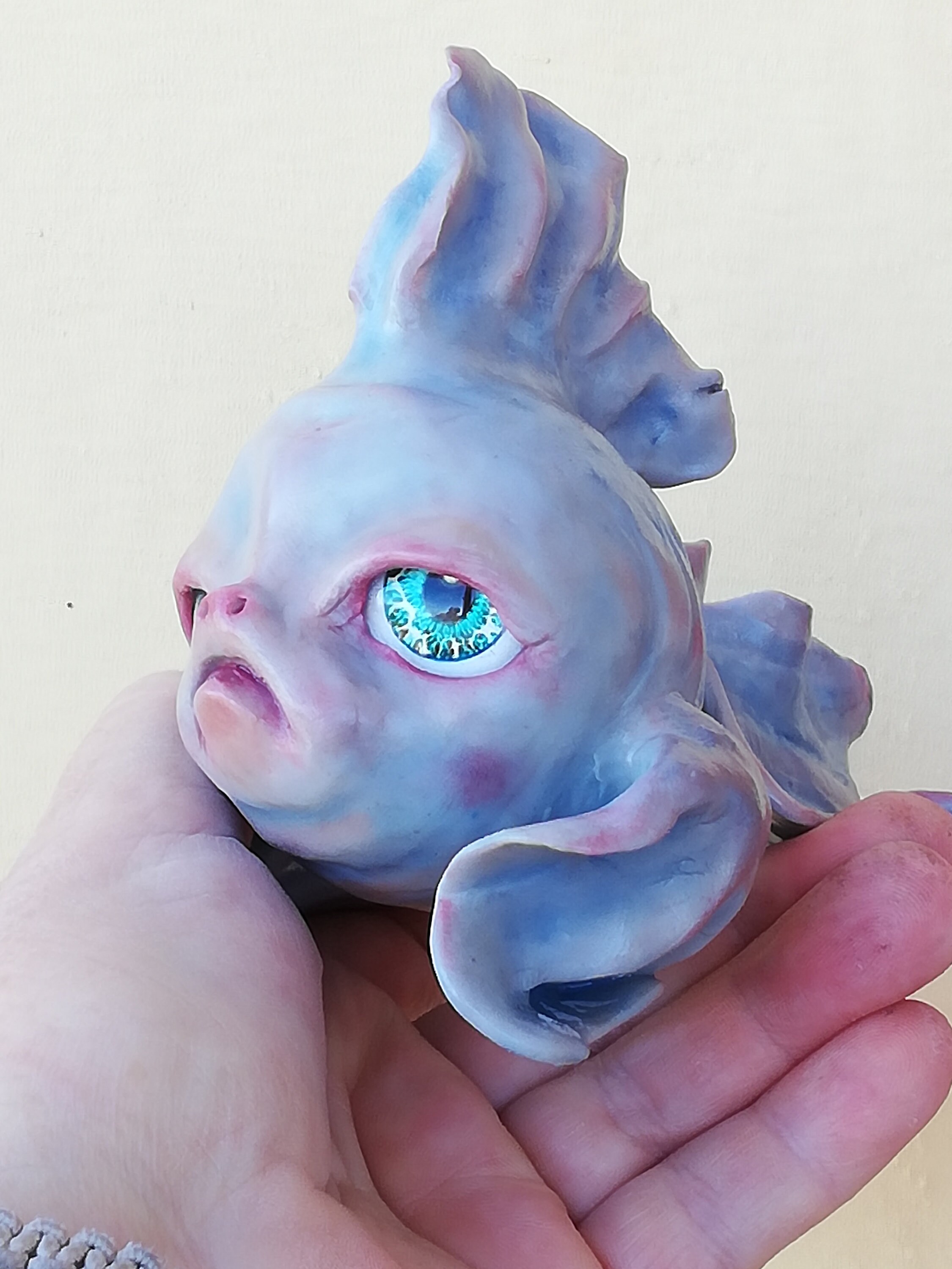 Fish Made of Cosclay polymer Clay, Ooak Handmade - Etsy