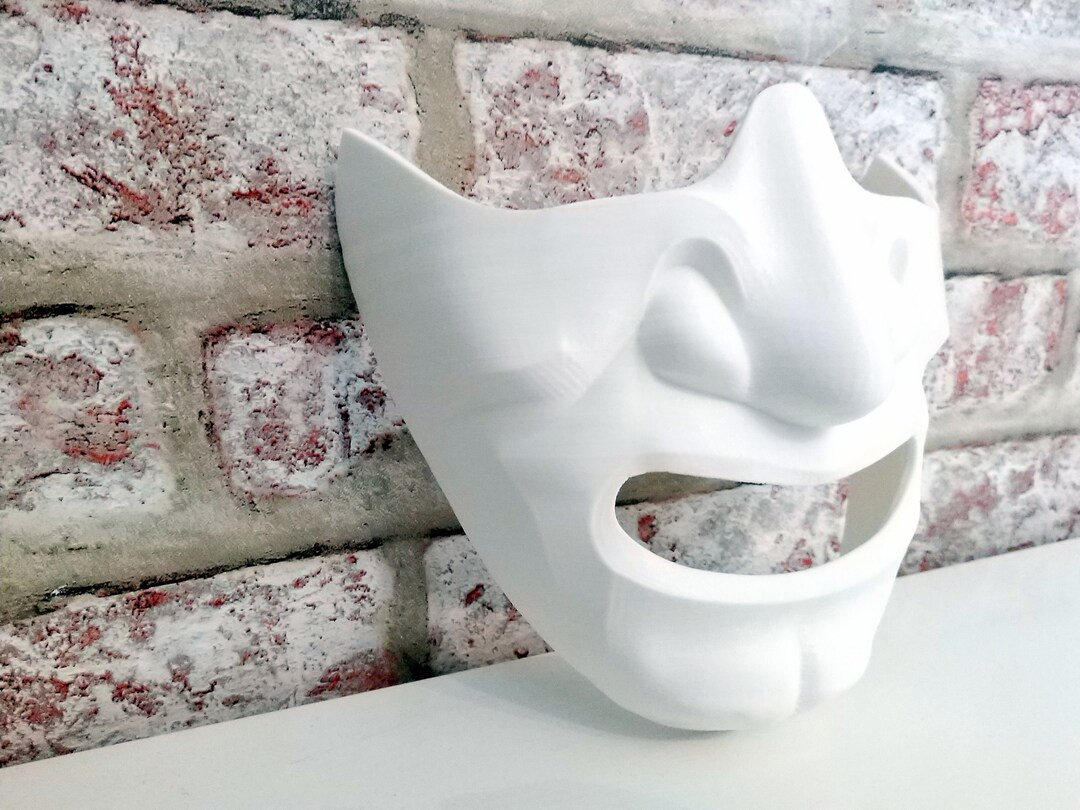 Samurai Face Mask, Cosplay, Menpo Japanese Mask, Masquerade Ball ...