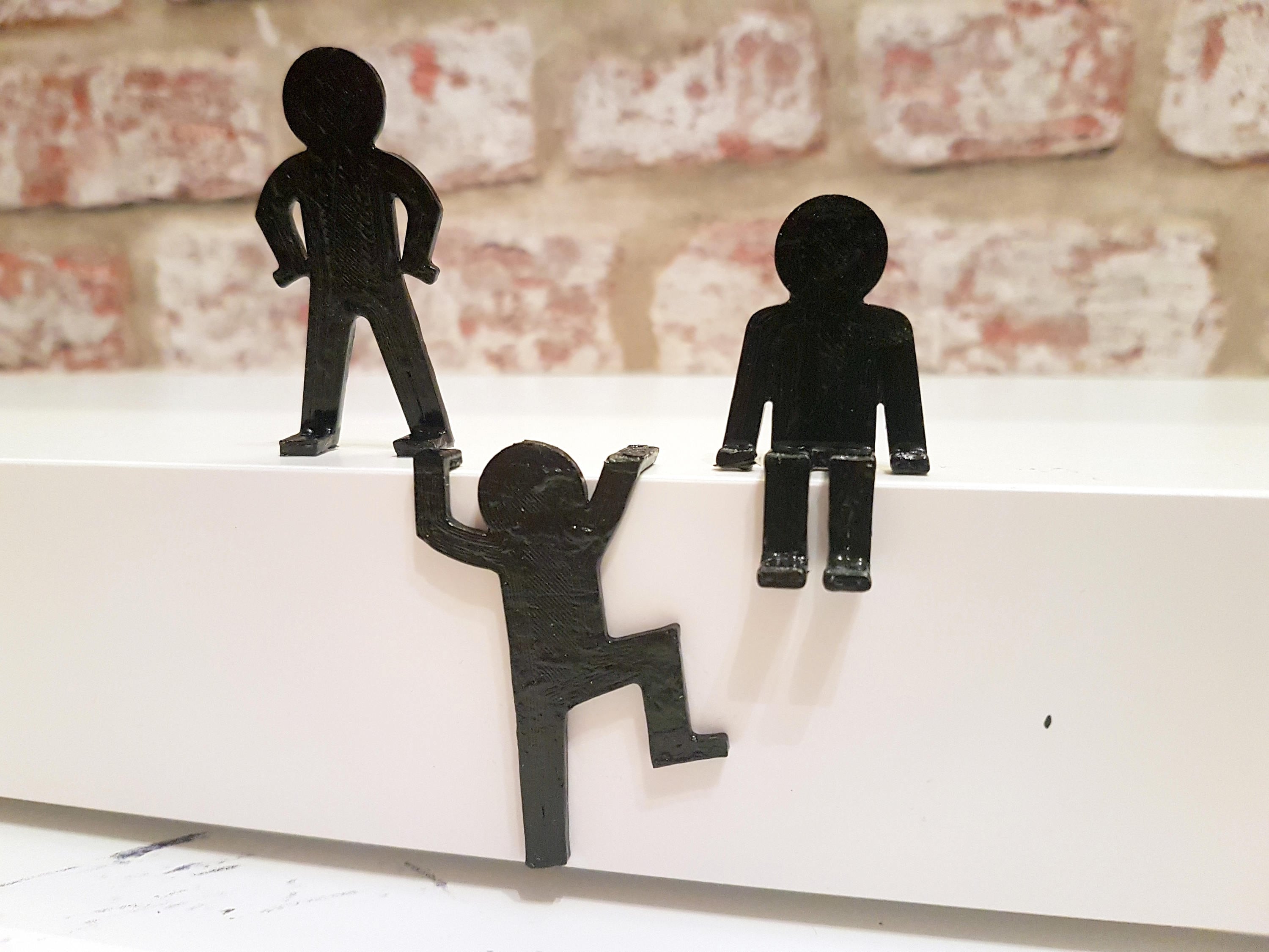 Stick Men figures 3D printed Stick Men fun desk ornaments 3 | Etsy