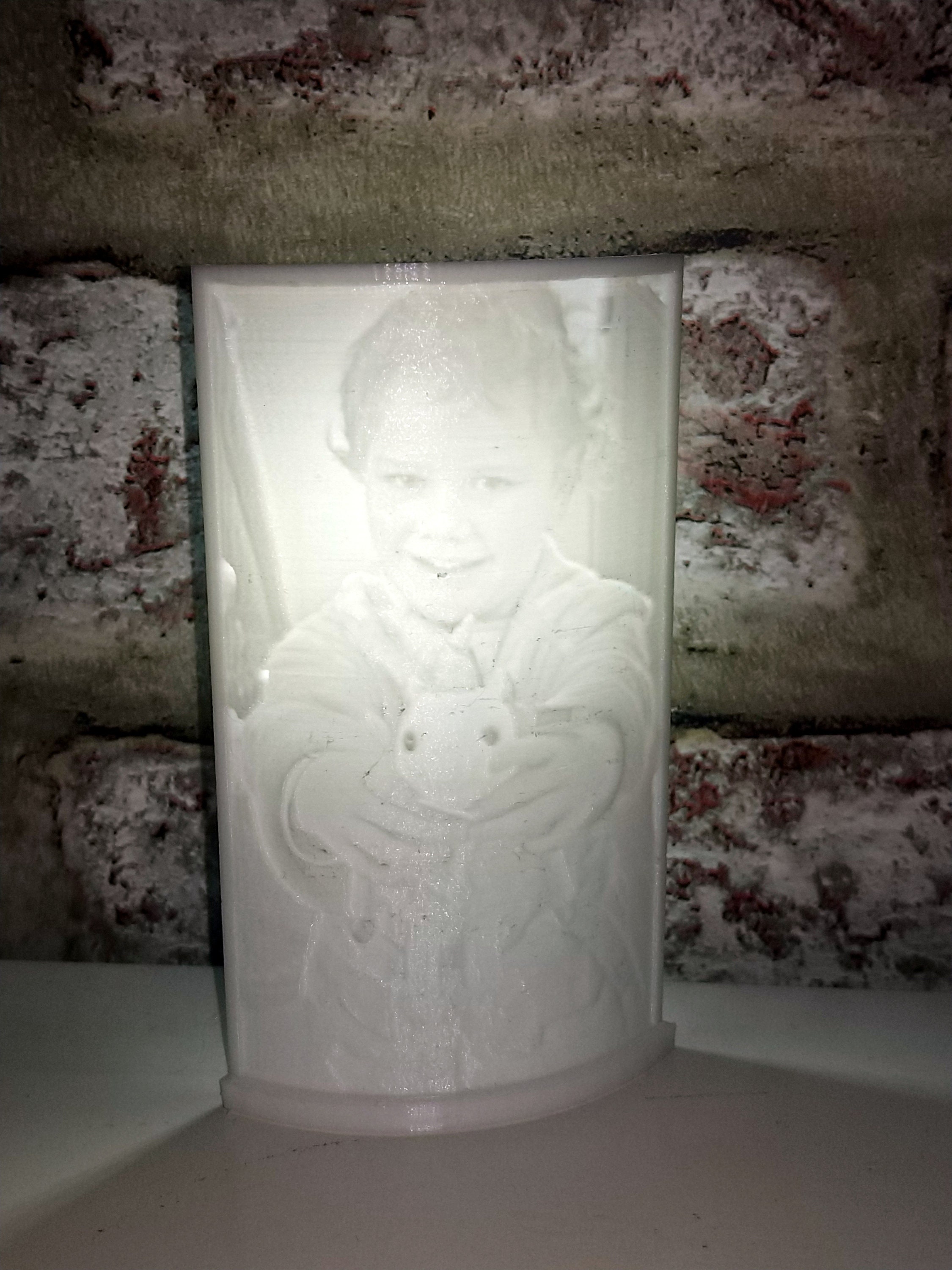 Personalised Lithopane Print 3D Printed Lithopane Desk - Etsy UK