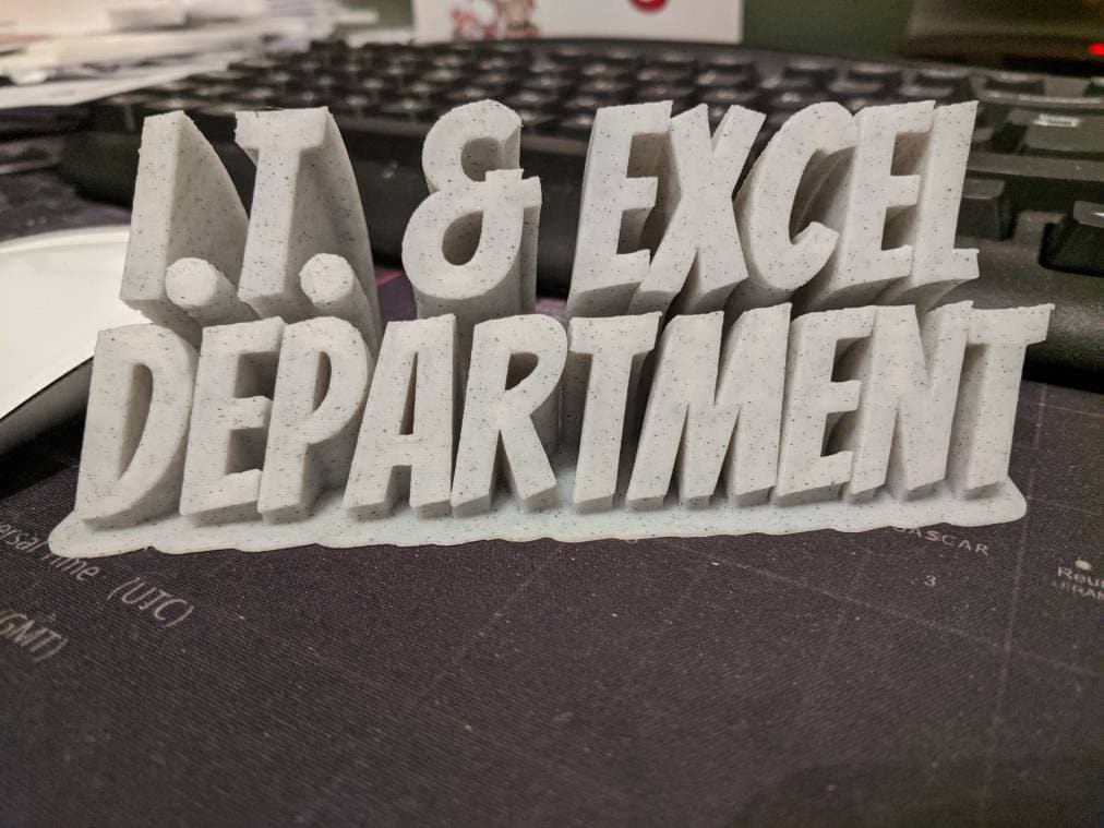 Personalized 3D Printed Desk Sign: PLA Plastic Nameplate - Etsy