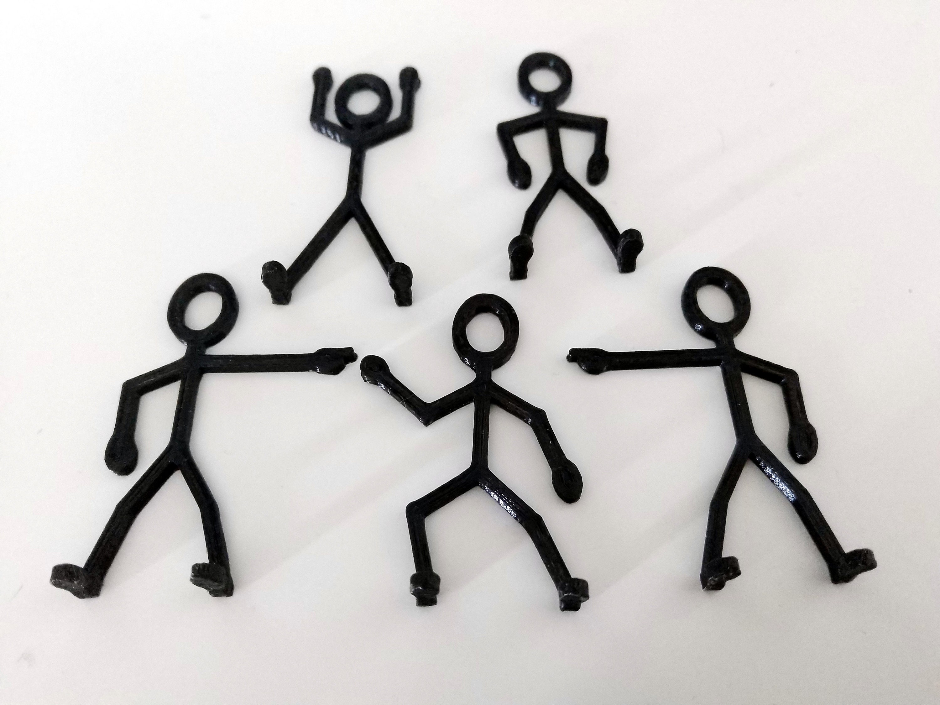 3D printed Stickmen gang Pencil Doodle Men Stickman | Etsy