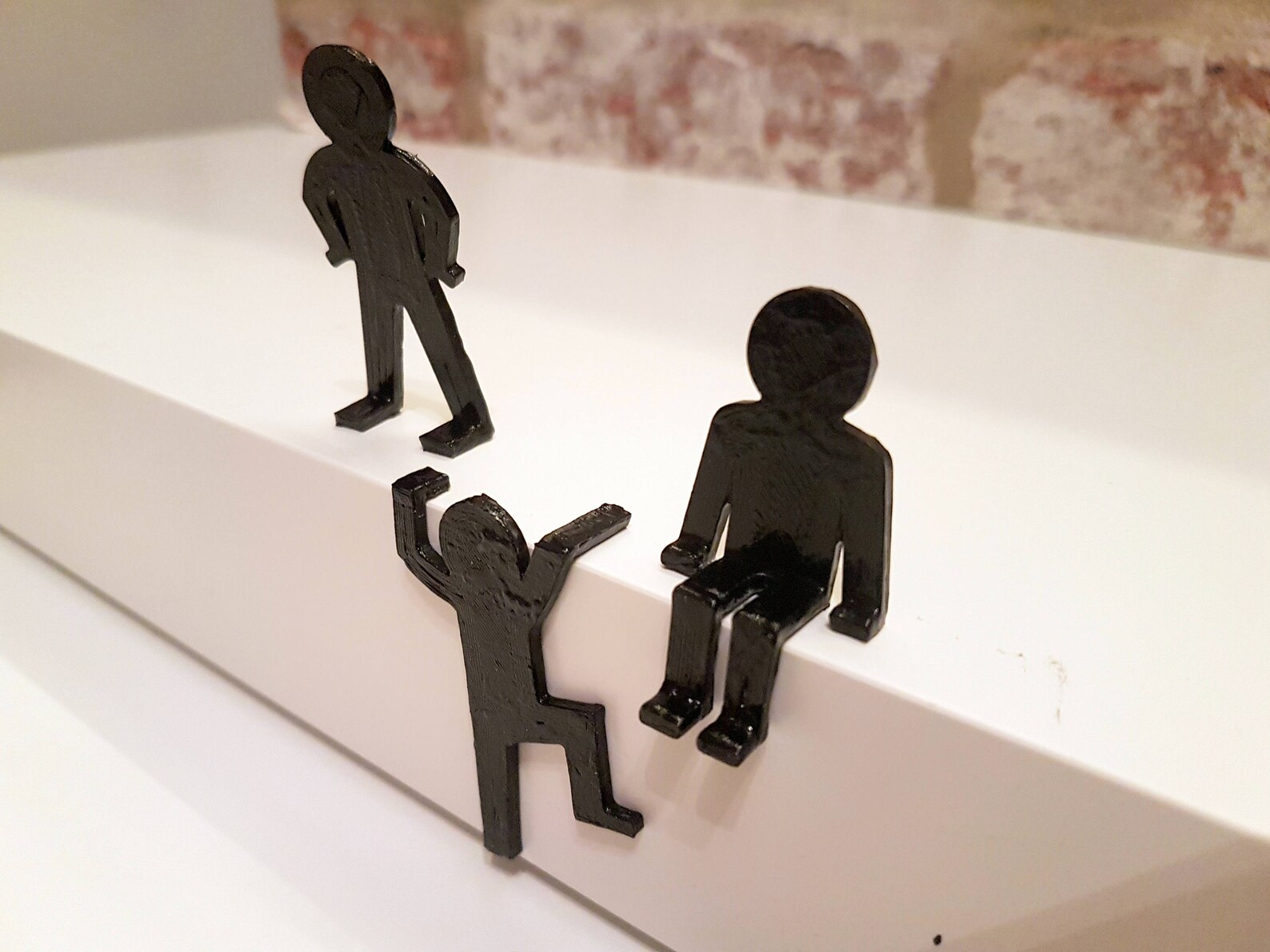 Stick Men figures 3D printed Stick Men fun desk ornaments 3 | Etsy