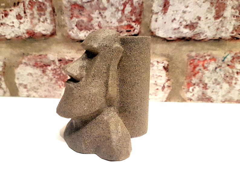 Moai Desk Tidy Pencil Pot Air Plant Holder Moai Planter - Etsy UK