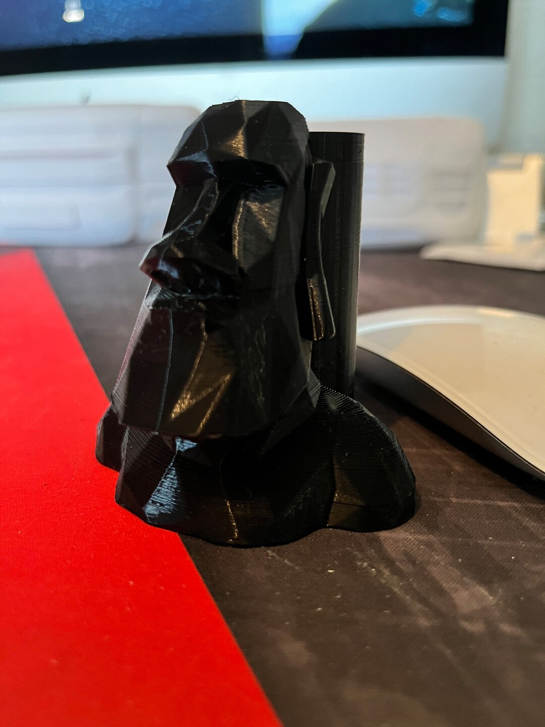 Moai Desk Tidy, Pencil Pot, Air Plant Holder, Moai Planter, Paint Brush ...