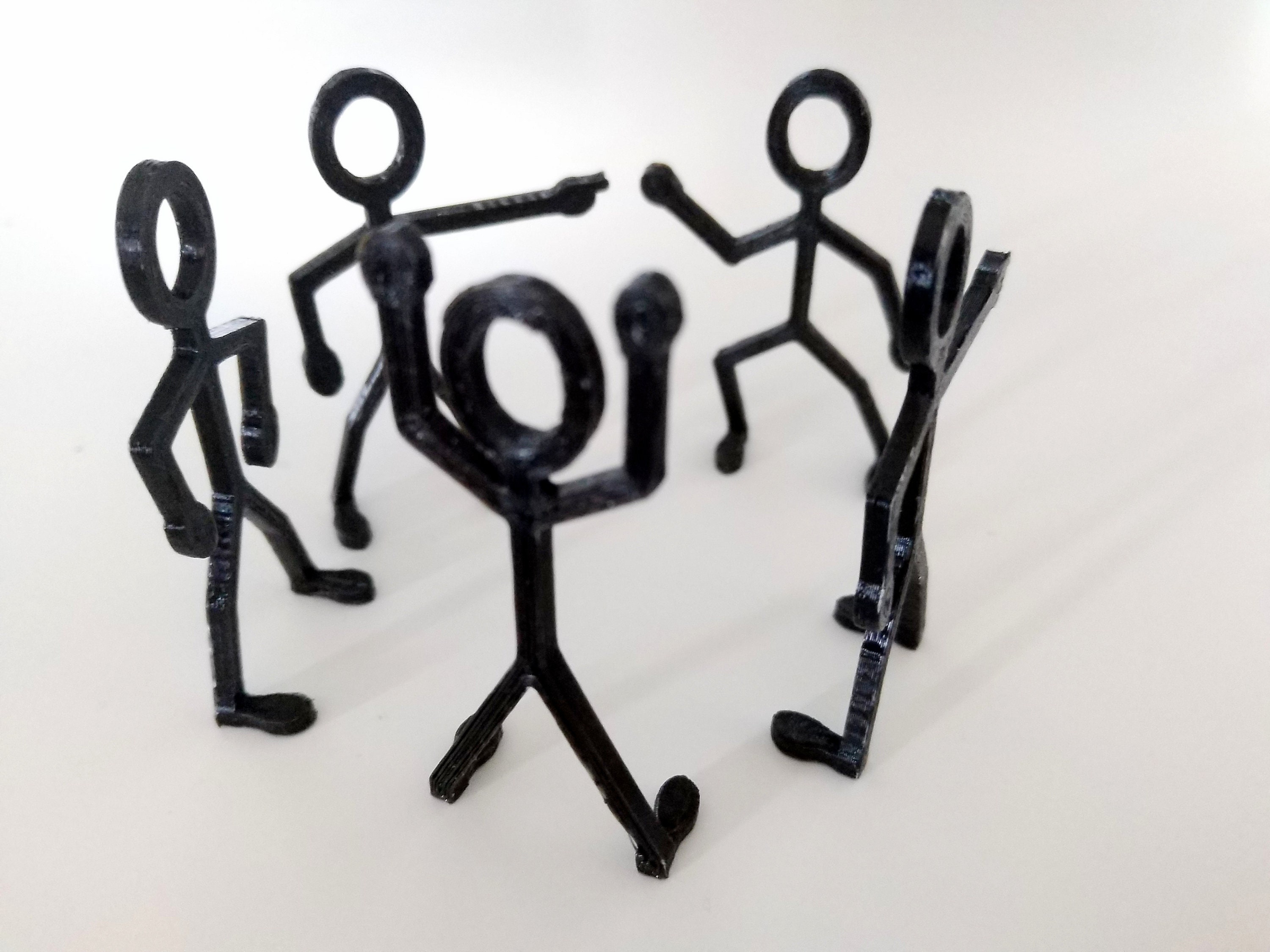 3D printed Stickmen gang Pencil Doodle Men Stickman | Etsy