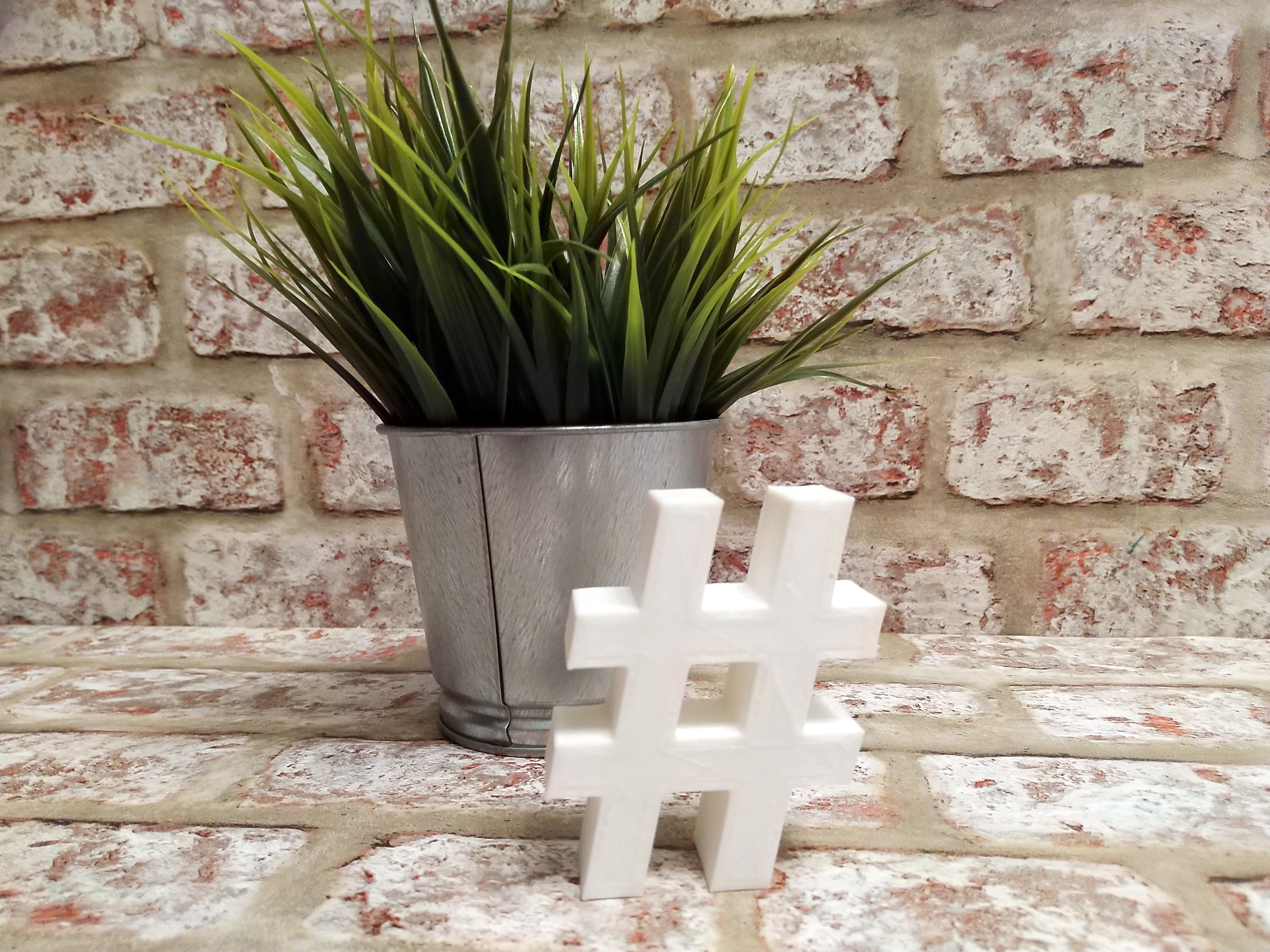 Hashtag Decor Office Gift 3D Printed Hashtag Hashtag | Etsy