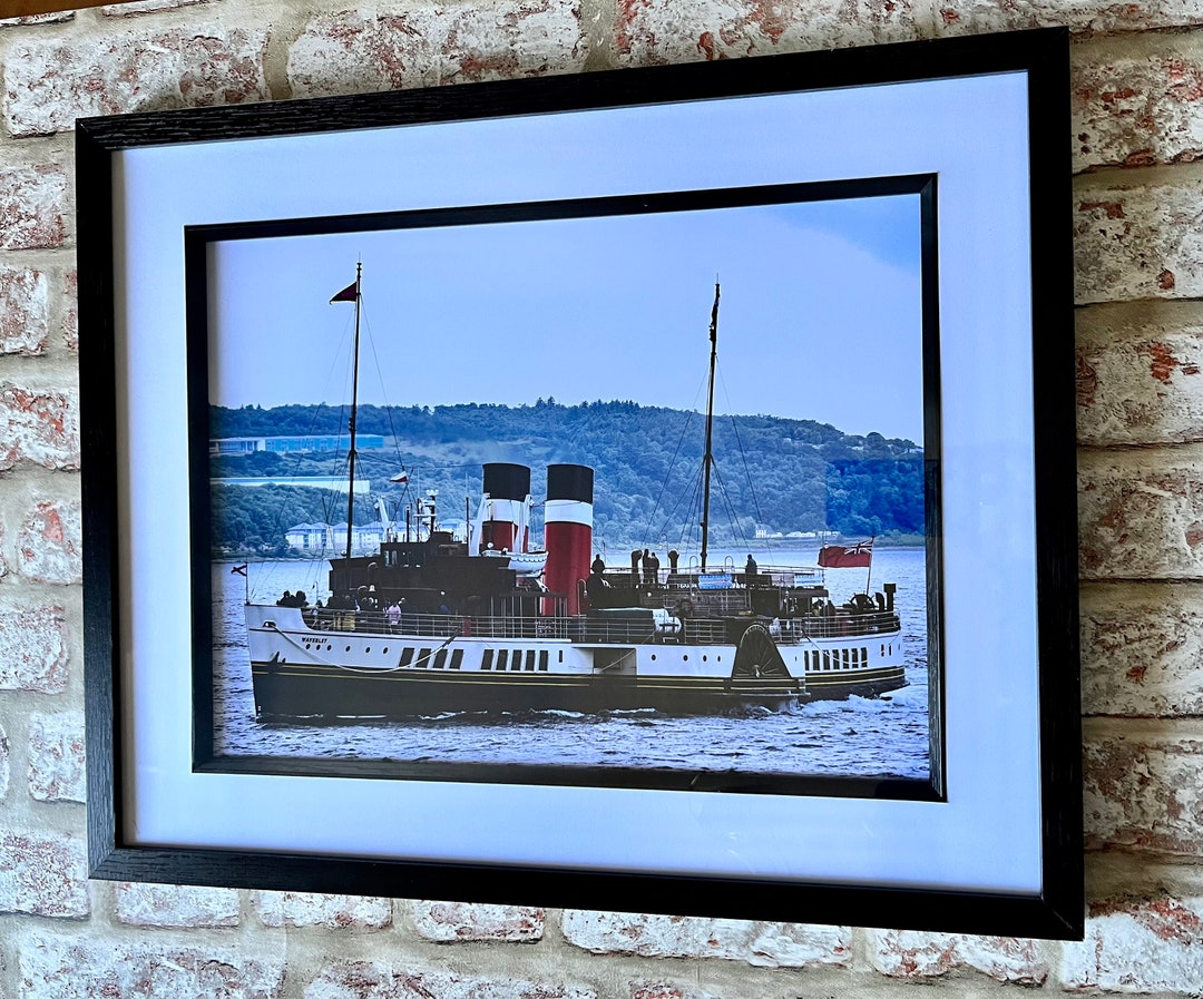 Waverley Paddle Steamer Framed Print: Clyde River Boat Art - Etsy UK
