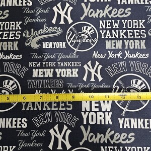 New York Yankees Cotton Fabric by the Yard - Etsy