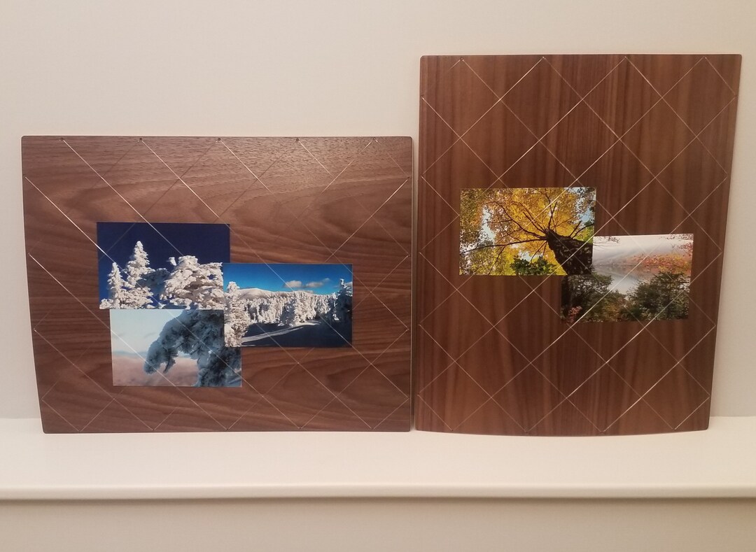 Mypicboard Walnut Large - Multiple Picture Frame Board, Multiple ...