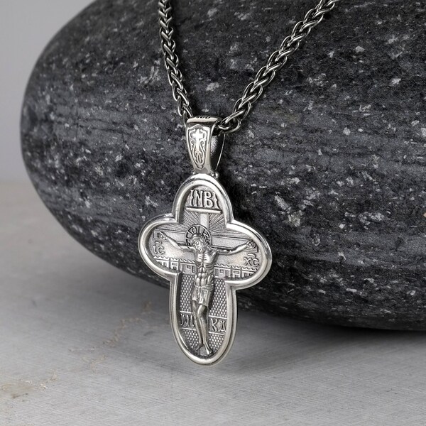 Jesus Christ Crucifix Necklace - Etsy