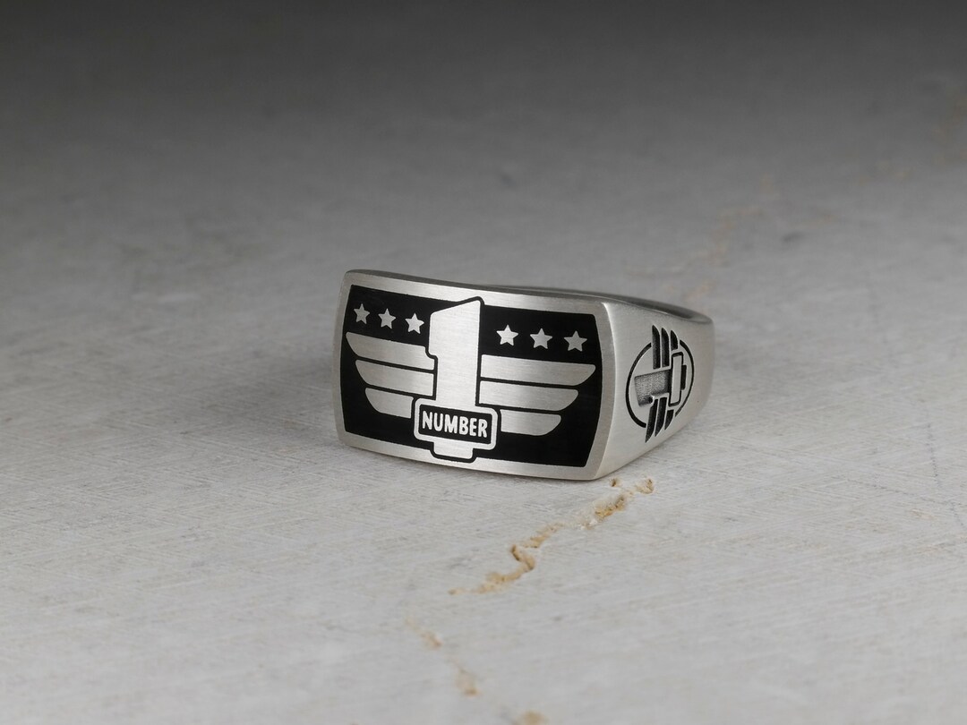 Champion Number 1 Ring, Sterling Silver Ring, Winner Ring, Number 1 ...