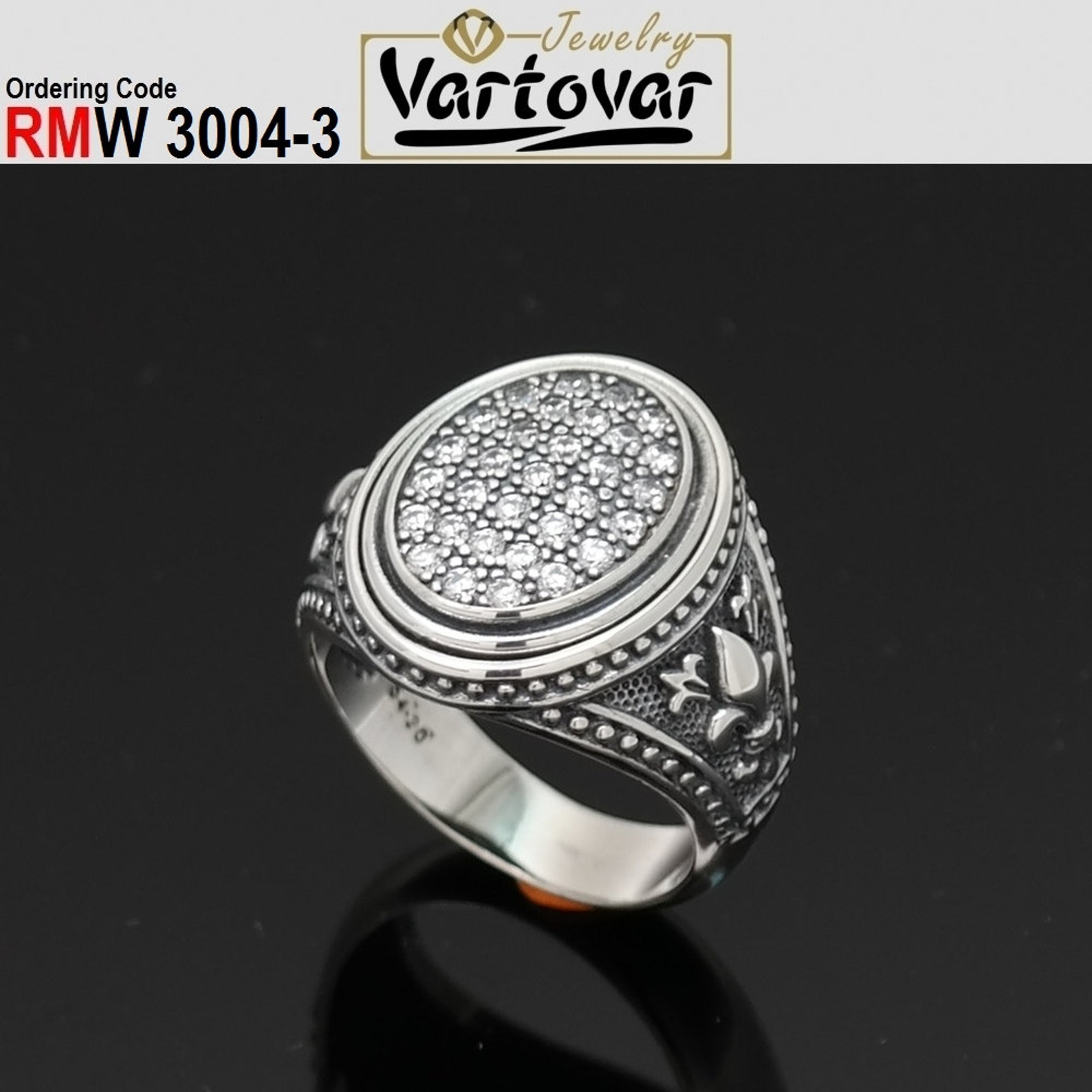 Chevalier Man Ring Silver Man Ring Knight Ring Oval Man - Etsy