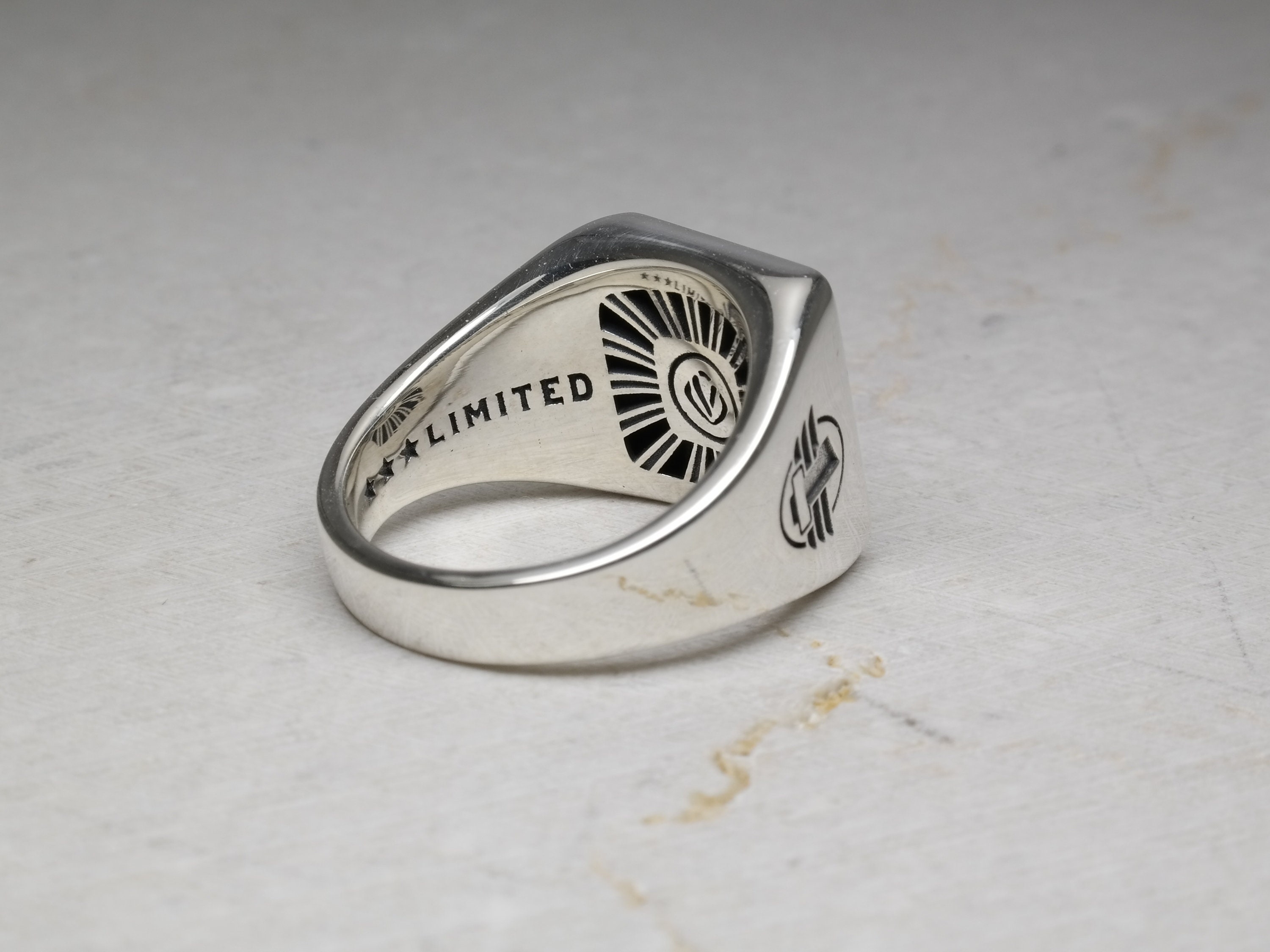 Champion Number 1 Square Signet Men's Ring Lucky First - Etsy