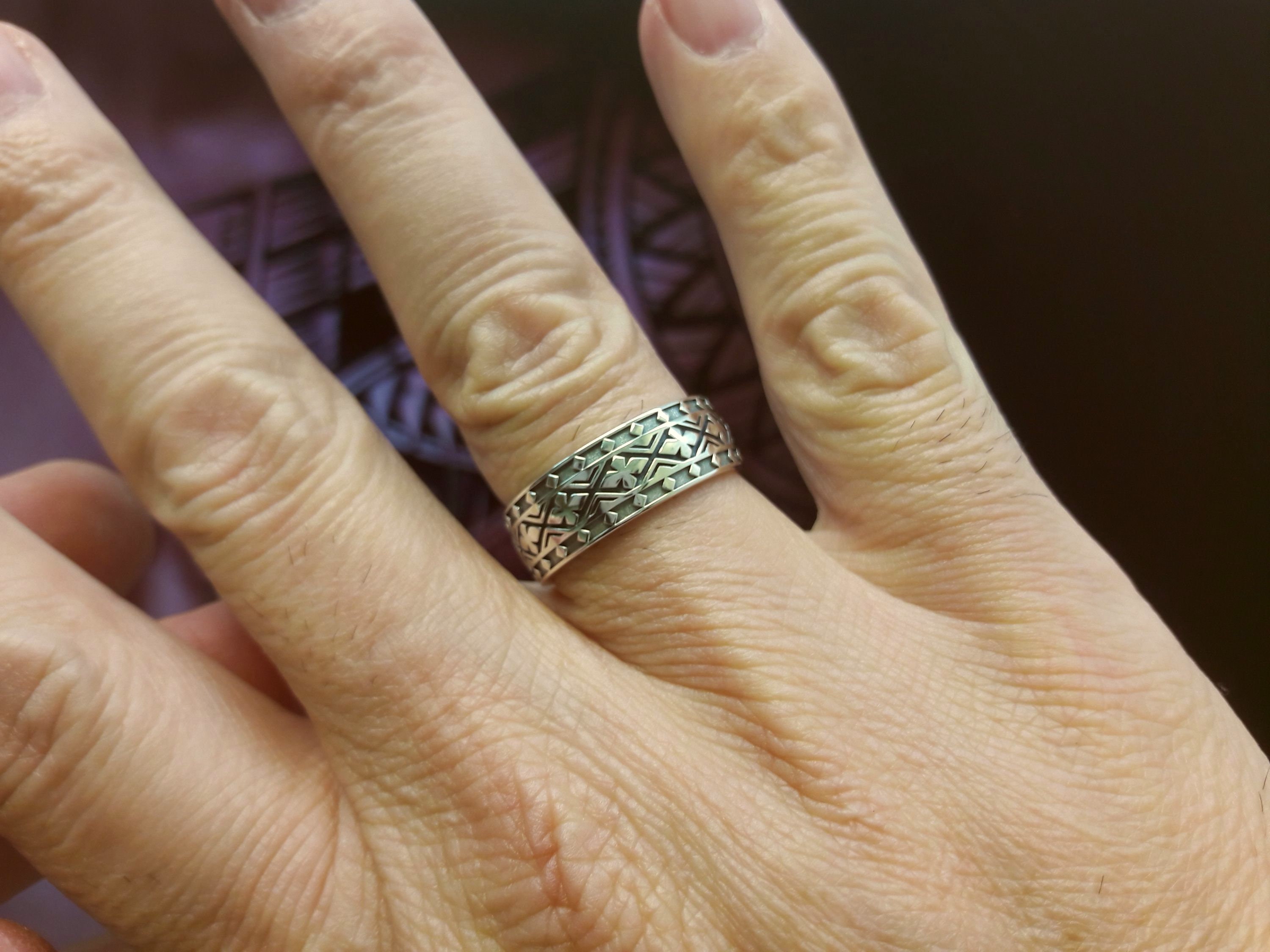 Samoan Cross Maori Polynesian Tribal Band Men Solid - Etsy