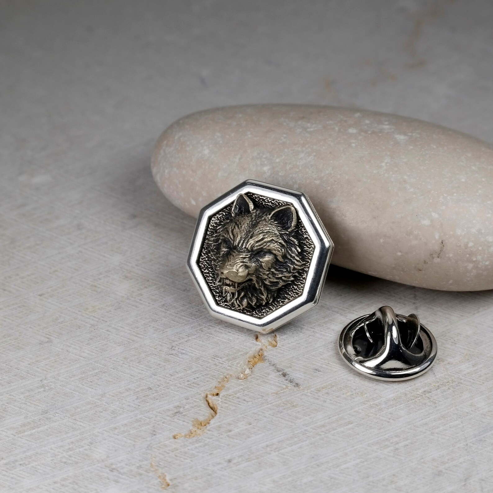 Wolf Head Ring With Gothic Design, Alpha Majestic Comfort Fit Signet ...