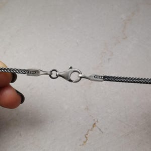 Thick 2.5mm Foxtail Chain Necklace, Solid 925 Sterling Silver Chain ...