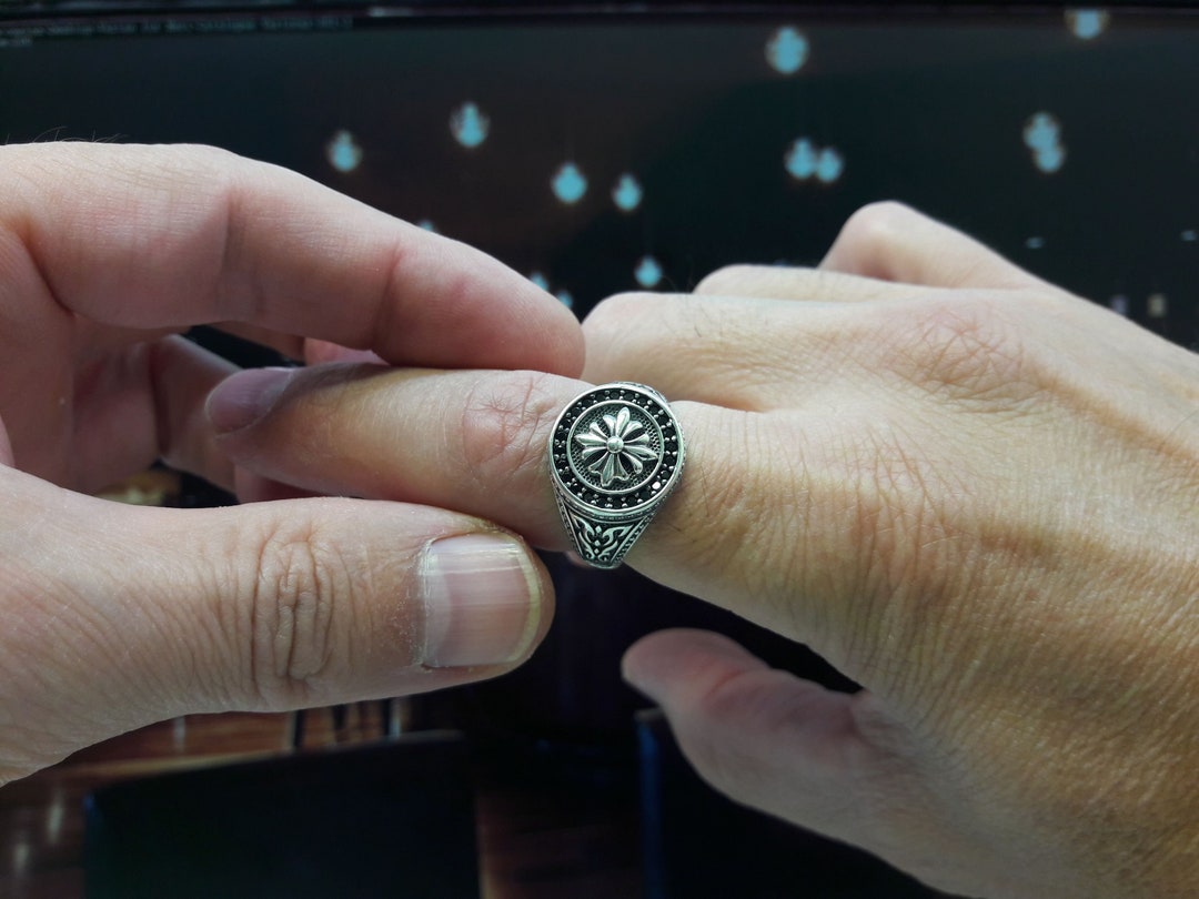 Chevalier Ring, Antique Mens Ring, Cross Ring, Medieval Ring, Knight ...