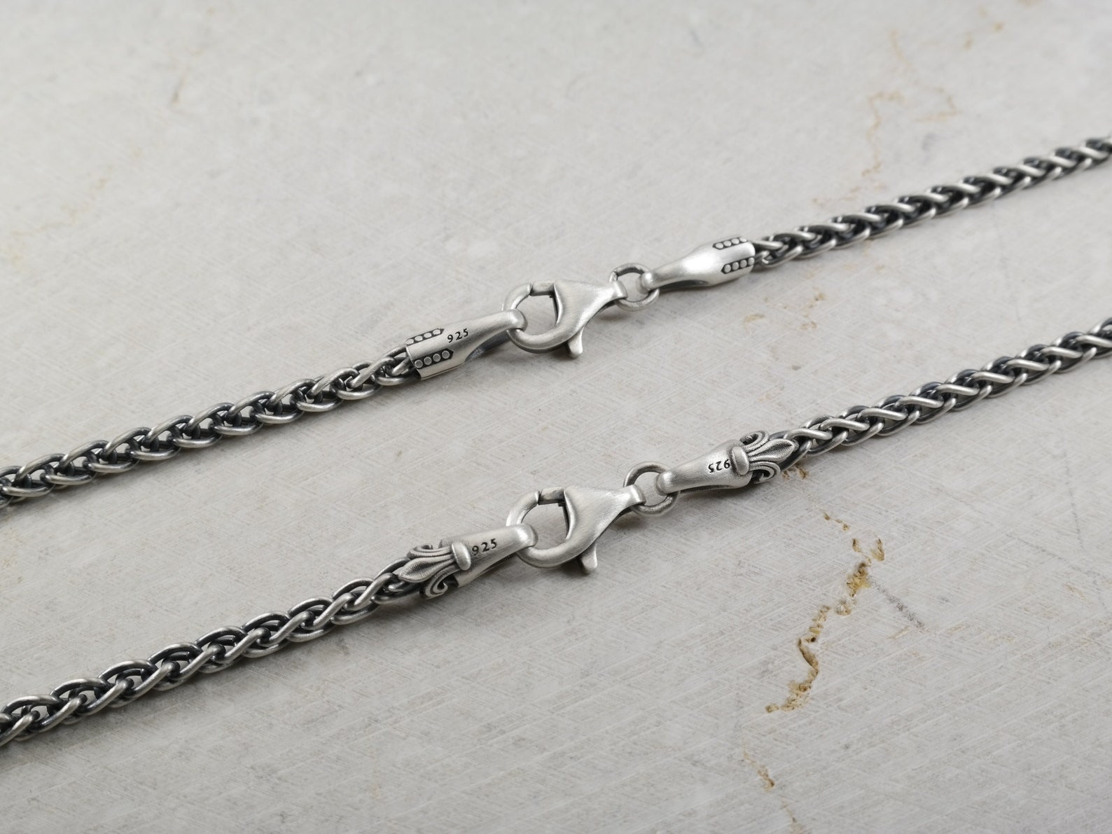 35mm Braided Wheat Style Chains for Pendants in Multiple - Etsy