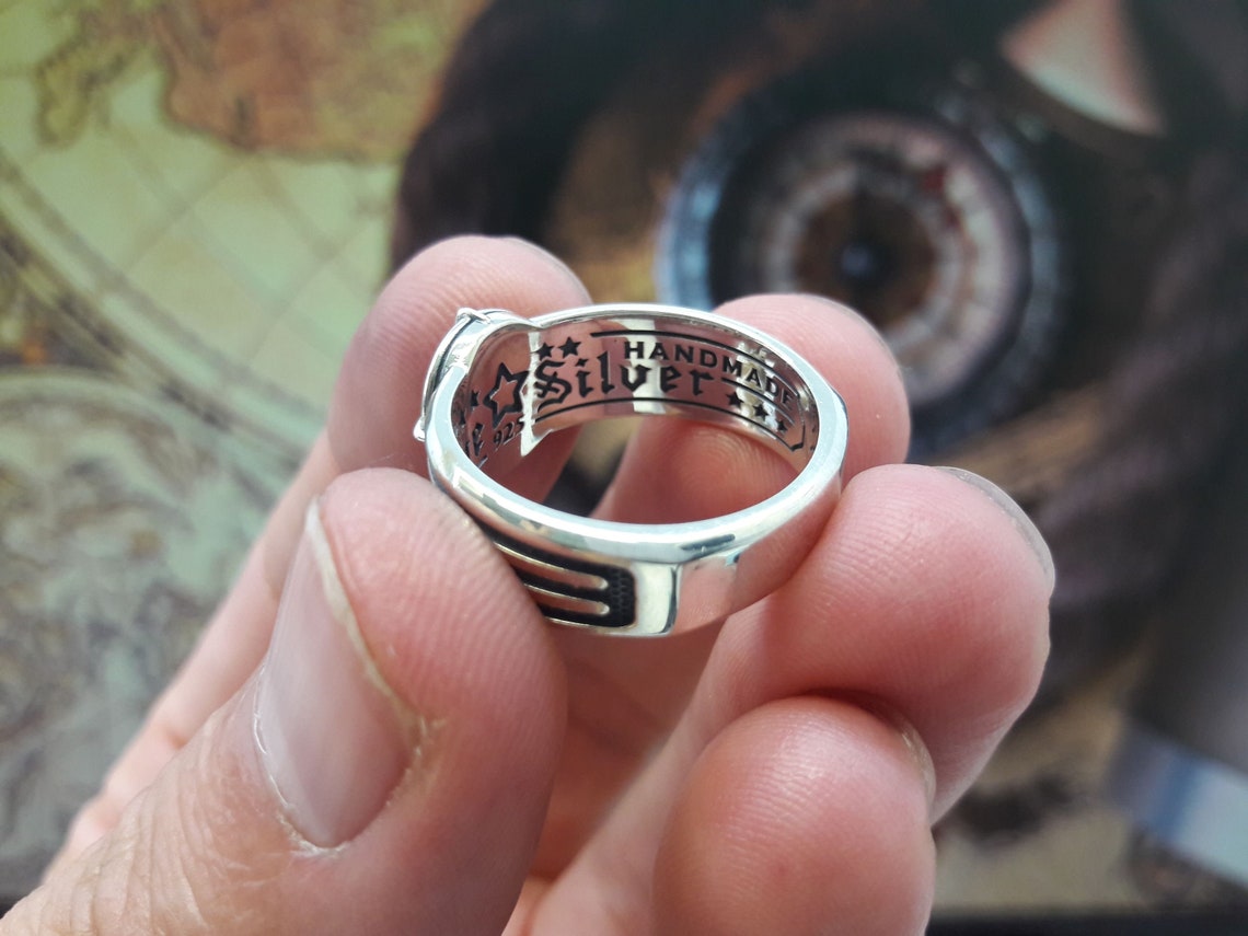 Compass Band Ring North star band ring Compass Rose Ring | Etsy