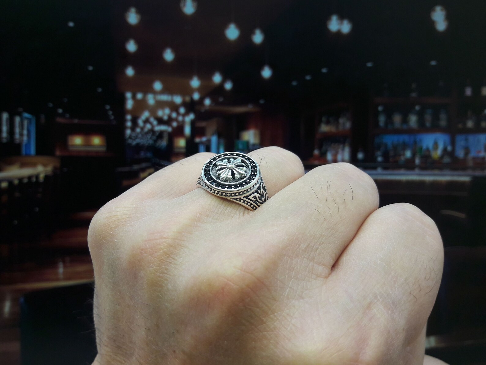 Chevalier Ring Antique Mens Ring Cross Ring Medieval Ring - Etsy