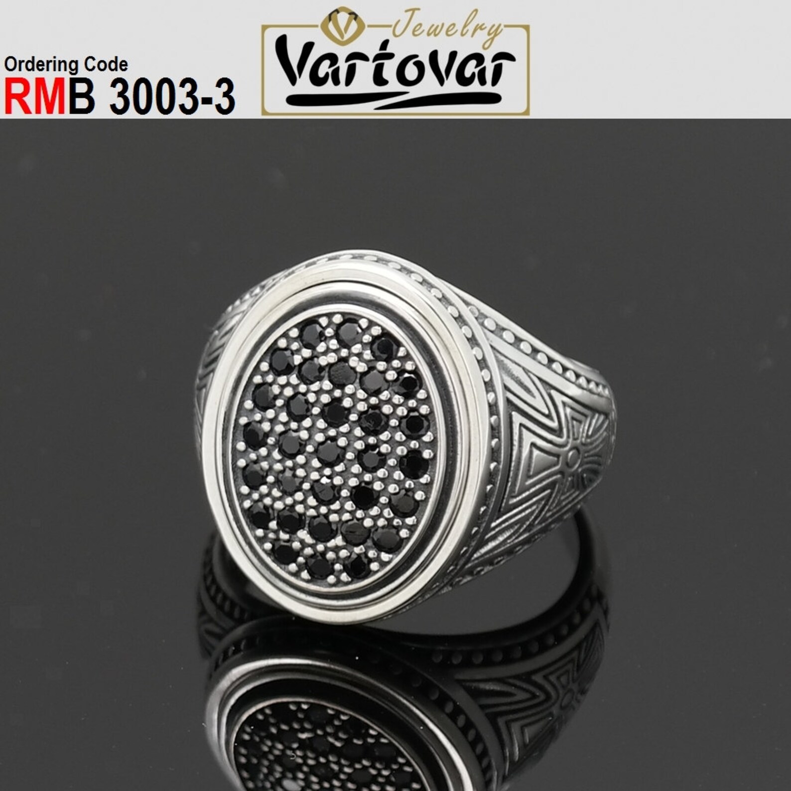 Chevalier Ring Sterling Signet Knight Man Ring Zirconia Man | Etsy