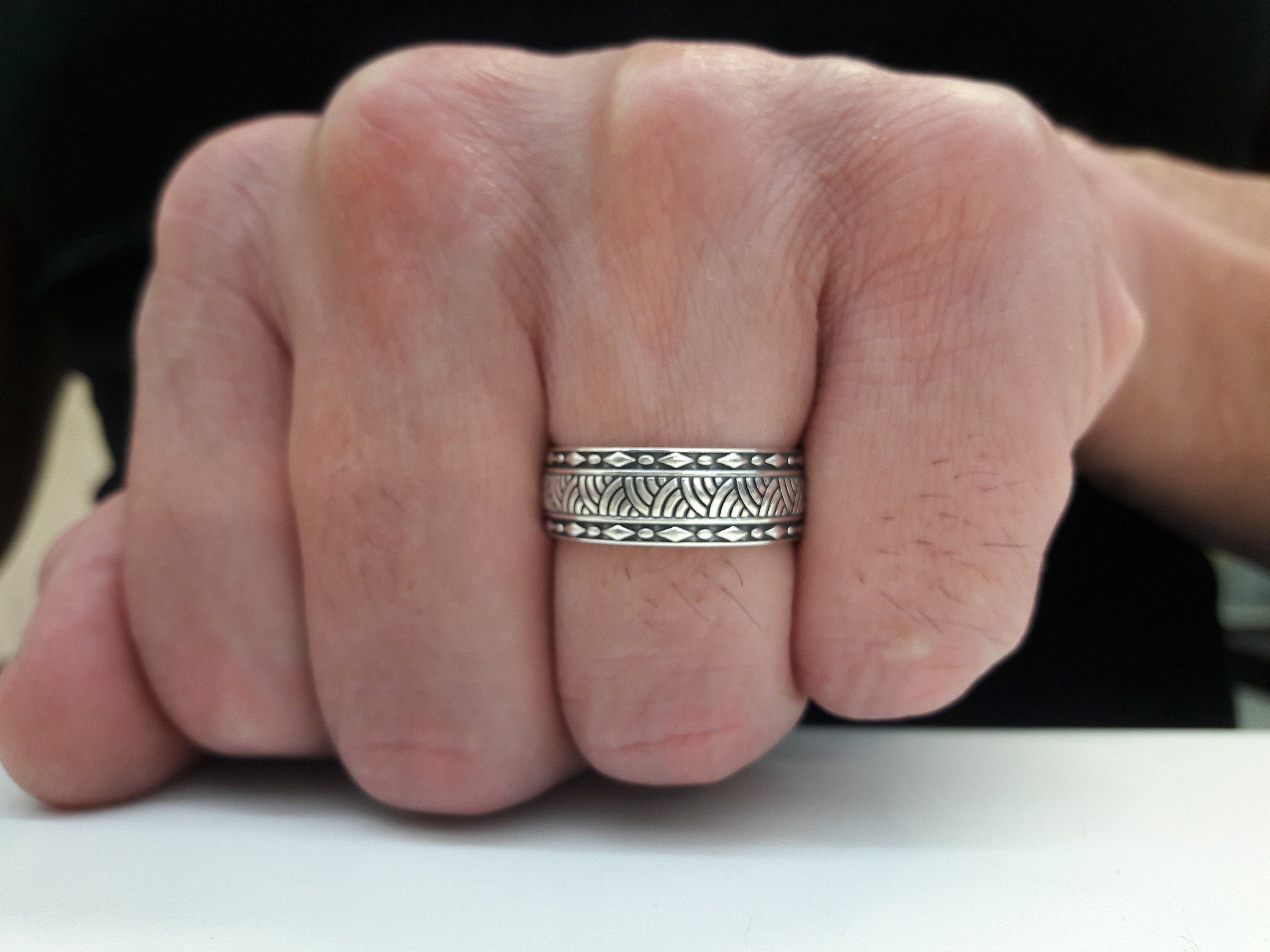 Samoan Maori Polynesian Tribal Band Men Solid Sterling | Etsy