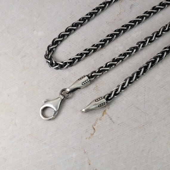 4.2mm Spiga Chain Braided Wheat Clasp Hook With Dots or - Etsy