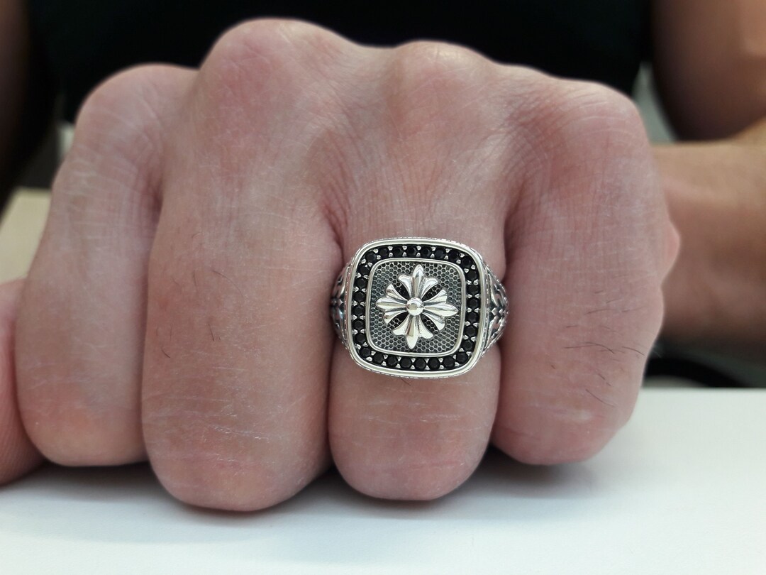 Gothic Style Ring, Chevalier Ring, Men Ring, Silver Ring, Medieval Ring ...