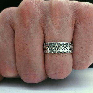 Samoan, Cross, Maori, Polynesian, Tribal, Band, Men, Solid, Sterling ...