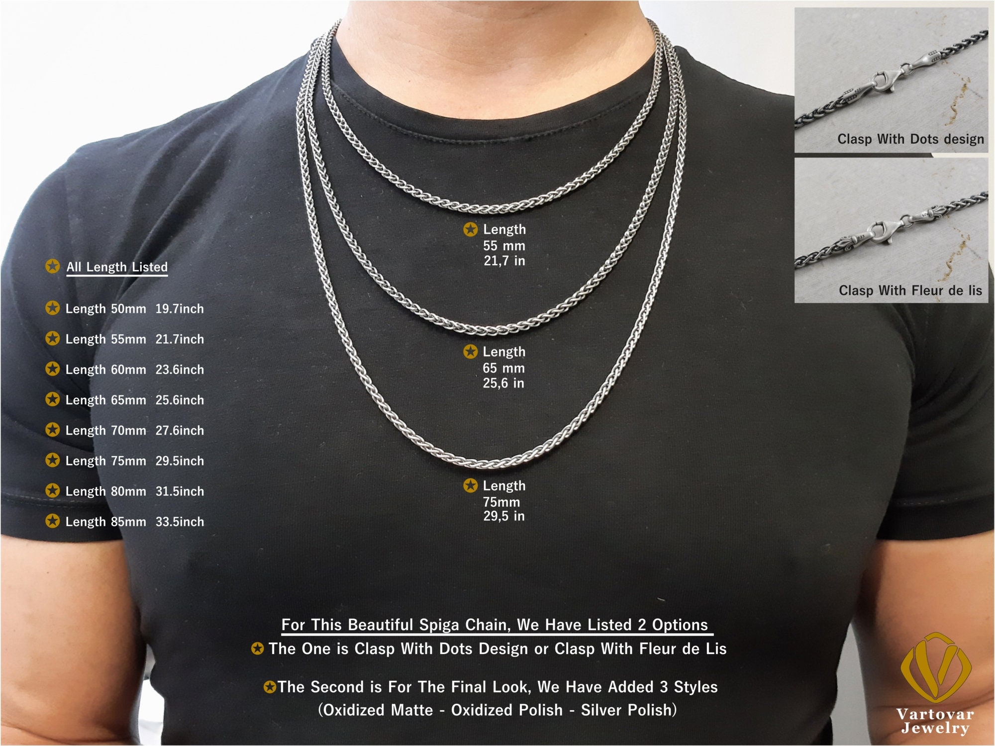 4MM Wheat Braided Neck Chain Fleur De Lis Italy Best Spiga | Etsy