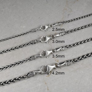 35mm Braided Wheat Style Chains for Pendants in Multiple - Etsy