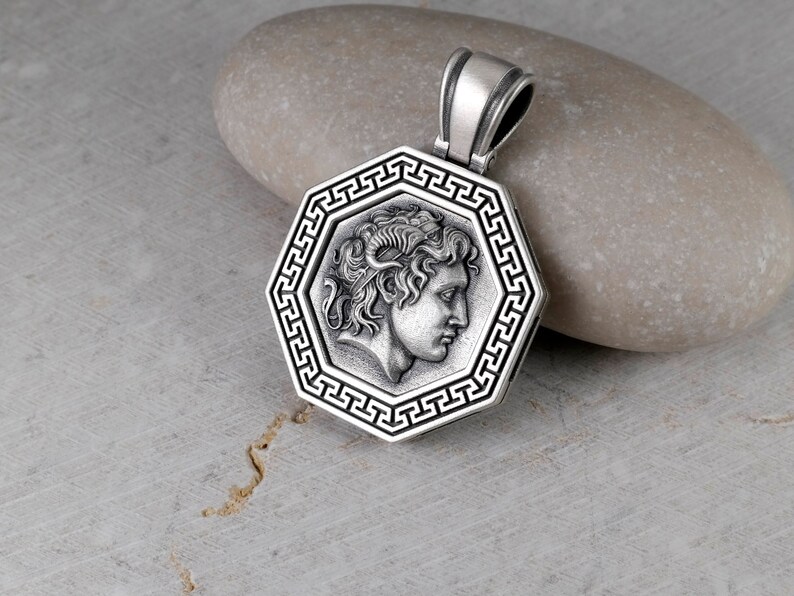 Alexander the Great of Macedon Pendant Braided Wheat Neck - Etsy