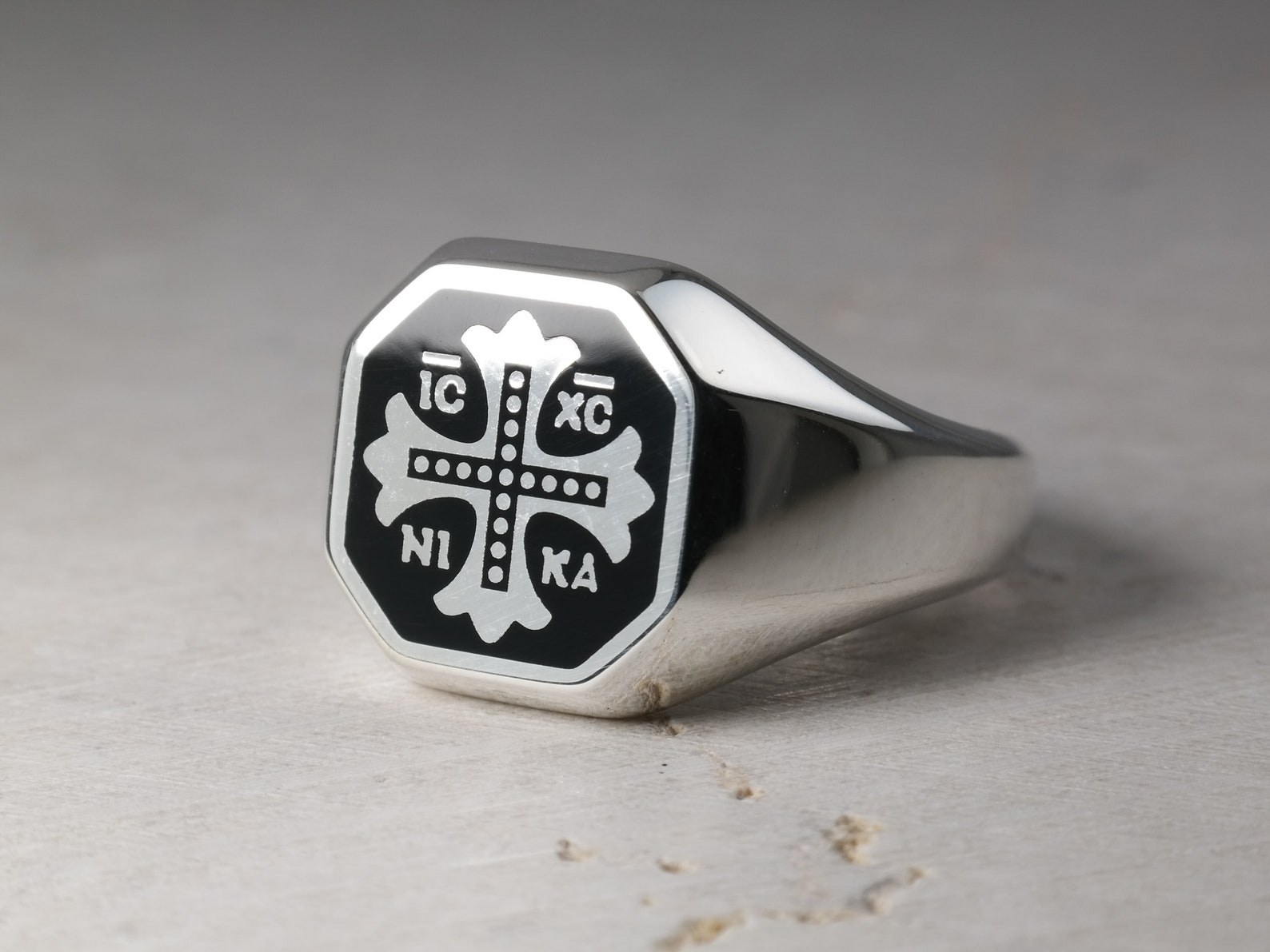 Signet Ring Templar Knight Man Ring Silver Cross Ring Men | Etsy