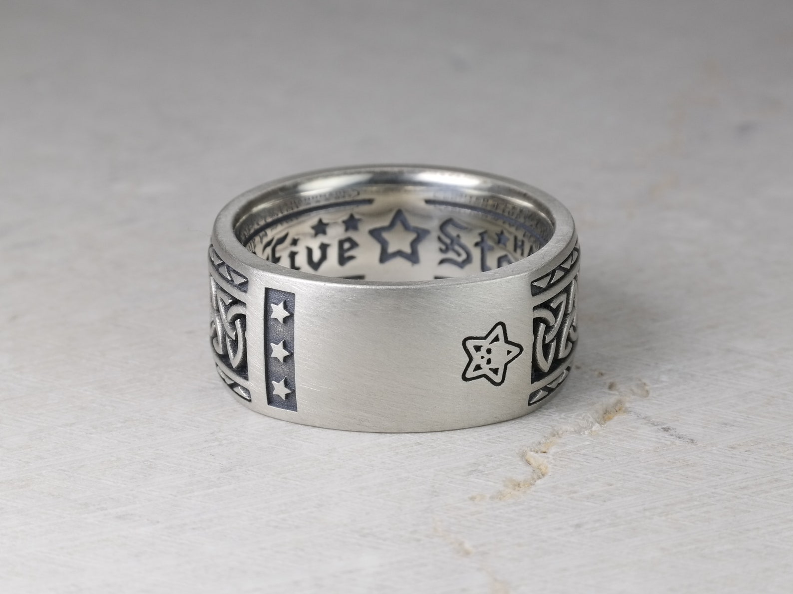 Trinity Knot Ring Band Triquetra Knot Celtic Trinity Wedding - Etsy