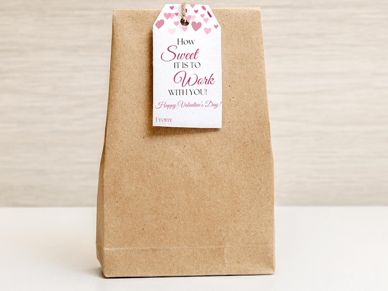 Coworker Valentine's Day Gift Tags - Printable Staff Appreciation ...