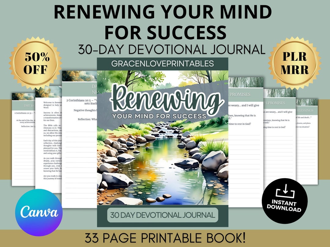 Renewing Your Mind for Success, A 30-day Devotional Journal | Ministry ...