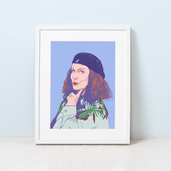 Absolutely Fabulous Edina Monsoon Giclee Art Print Framed | Etsy