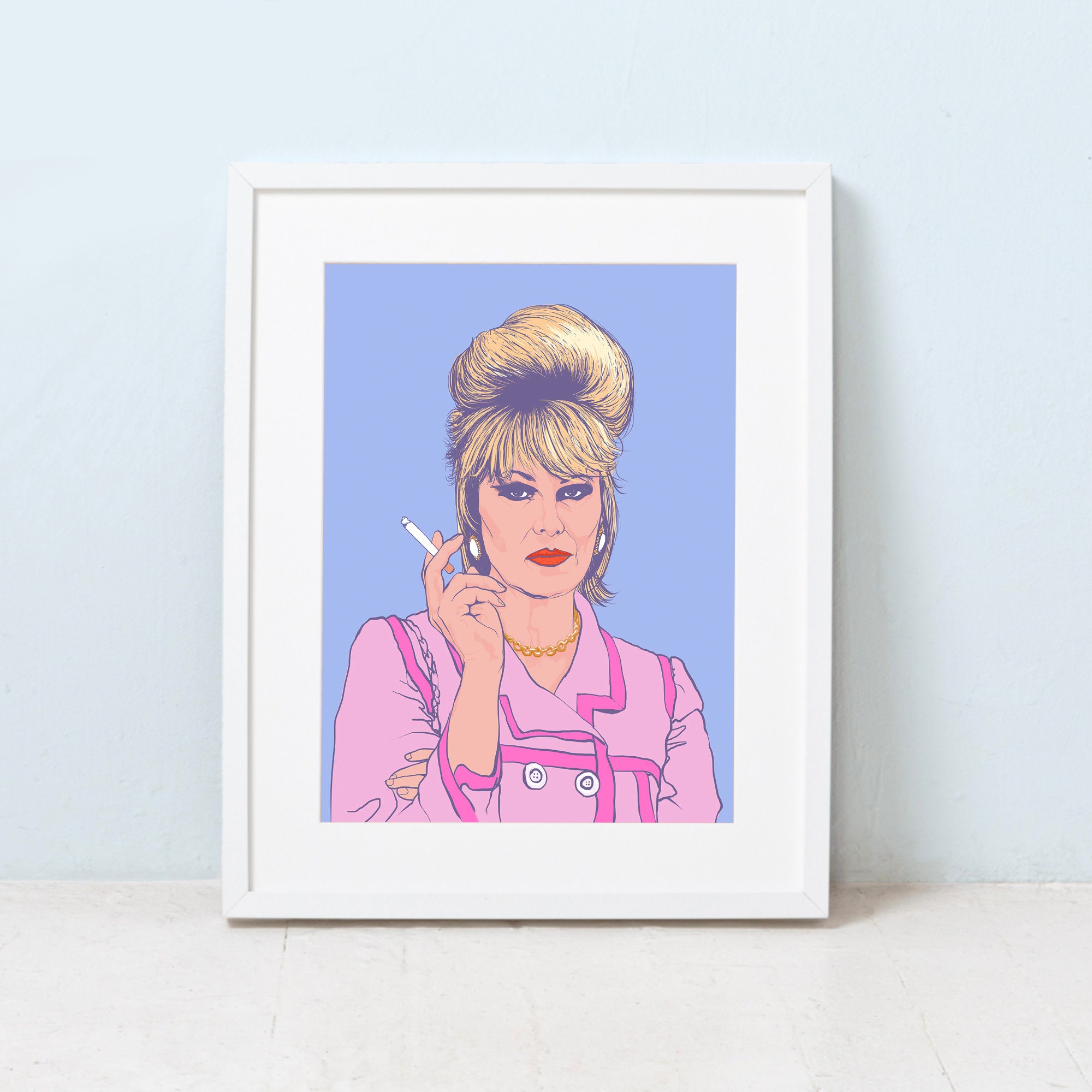 Patsy Stone From TV Comedy Absolutely Fabulous Fine Art Giclee Print ...
