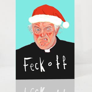 Father Jack Christmas Card A6 Greetings Card Christmas Card Rude Father ...