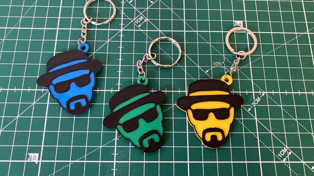 3D Printed Keychain Breaking Bad Heisenberg - Etsy