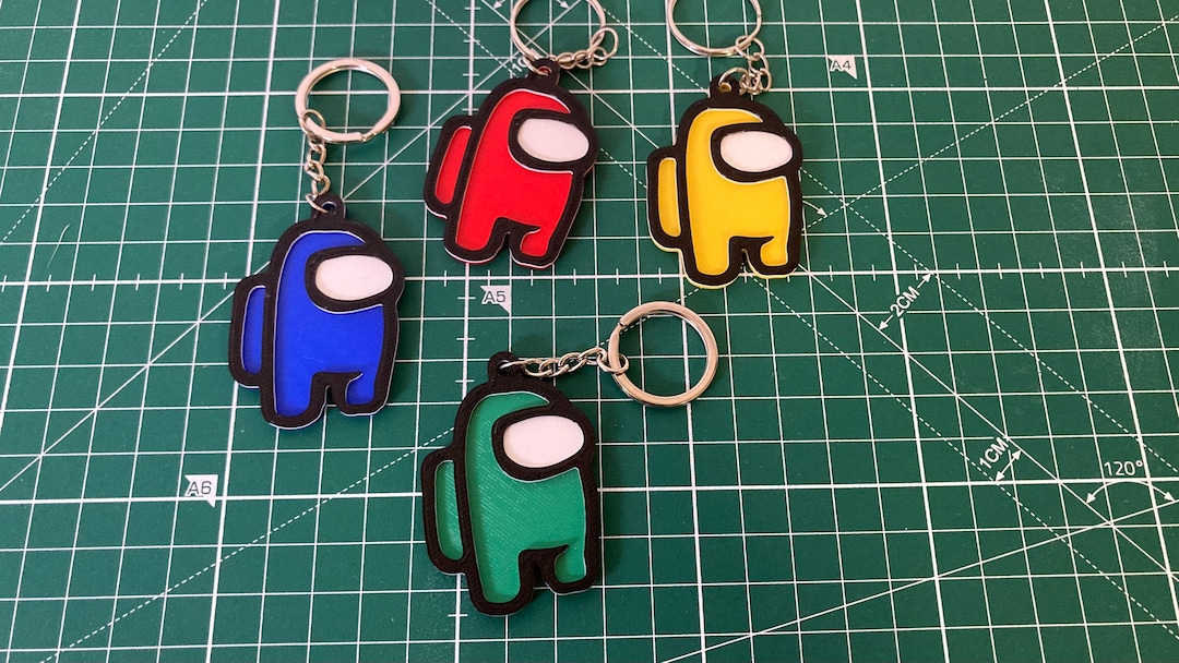 3D Printed Keychain - Among Us - Etsy