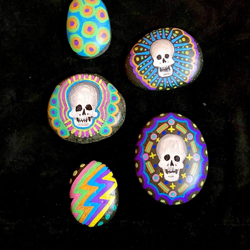 Gothic Painted Rocks - Etsy
