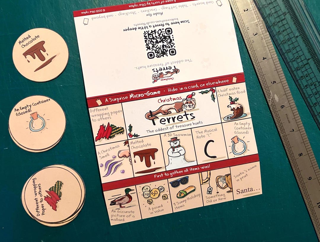 Ferrets Printable Game - Printable PDF - Including Bonus Tokens ...